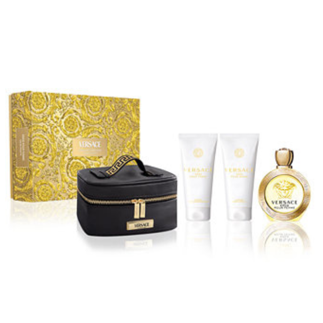 SET PERFUME VERSACE EROS FEMME 3 PIEZAS MAKE UP CASE EDP 100ML ...